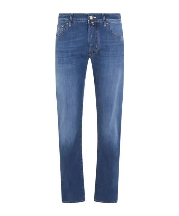 Jacob Cohen Slim Fit Jeans With Logo Detail - Blue