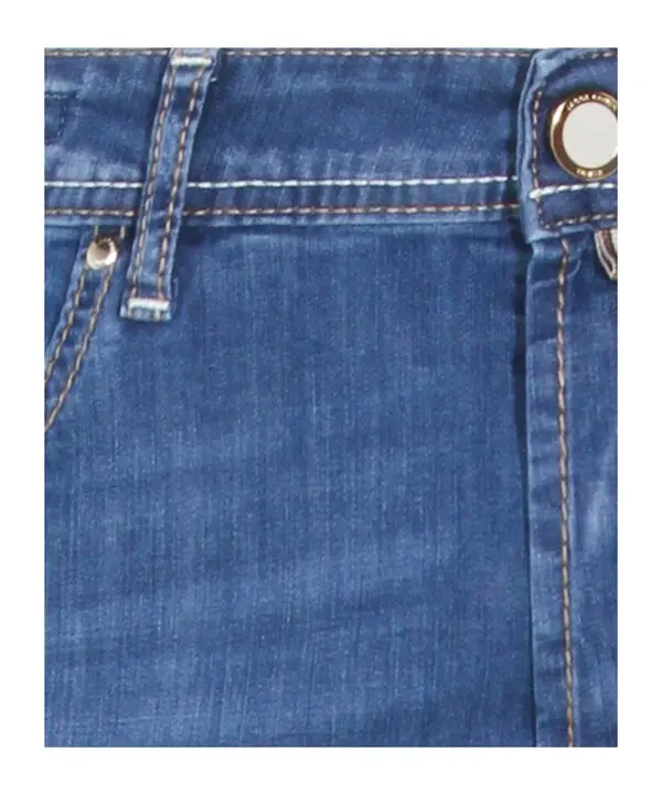 Jacob Cohen Slim Fit Jeans With Logo Detail - Blue