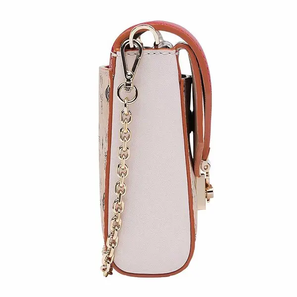 Mcm Logo Flip Shoulder Bag