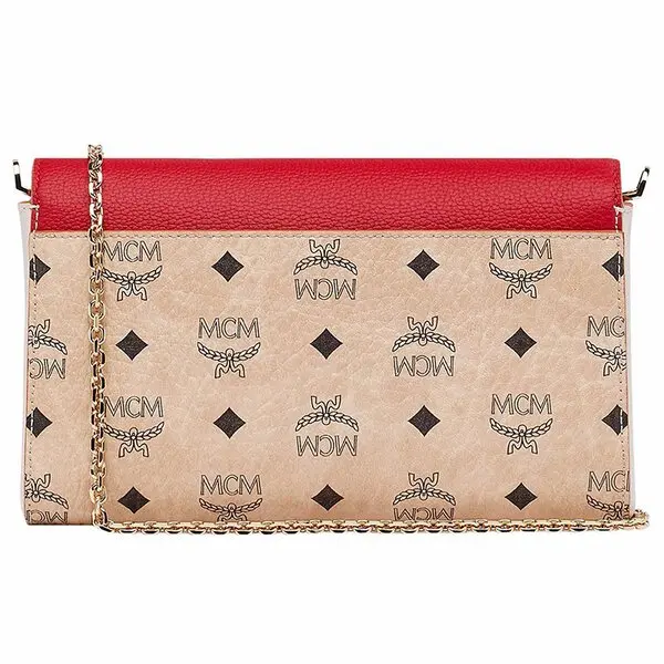 Mcm Logo Flip Shoulder Bag