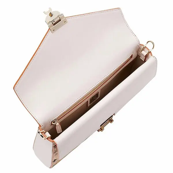 Mcm Logo Flip Shoulder Bag