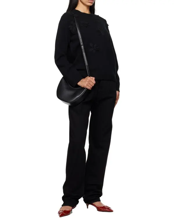 Valentino Garavani Vlogo Signature Zip-up Mini Shoulder Bag - Black