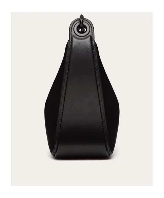Valentino Garavani Vlogo Signature Zip-up Mini Shoulder Bag - Black