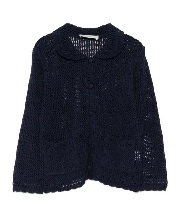DUNST Crochet Pocket Cardigan - No