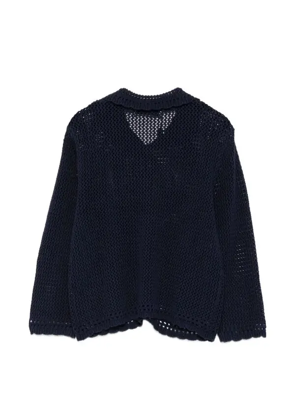 DUNST Crochet Pocket Cardigan - No