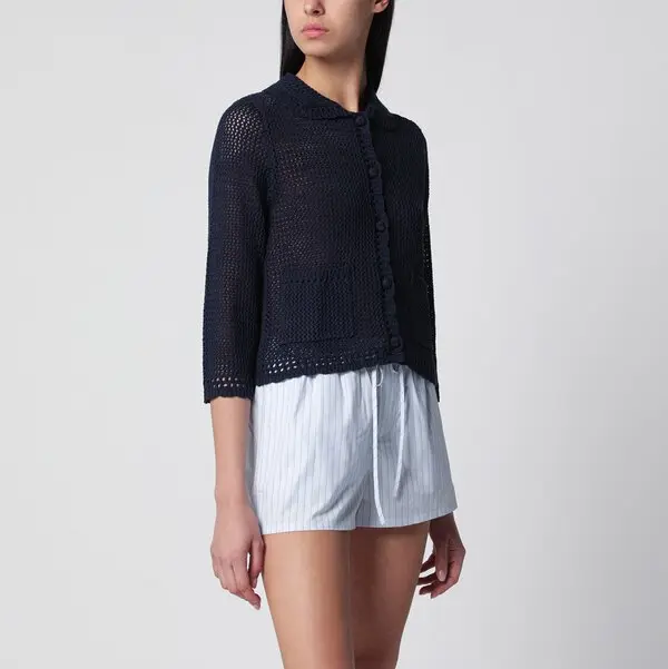DUNST Crochet Pocket Cardigan - No