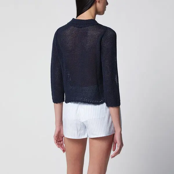 DUNST Crochet Pocket Cardigan - No