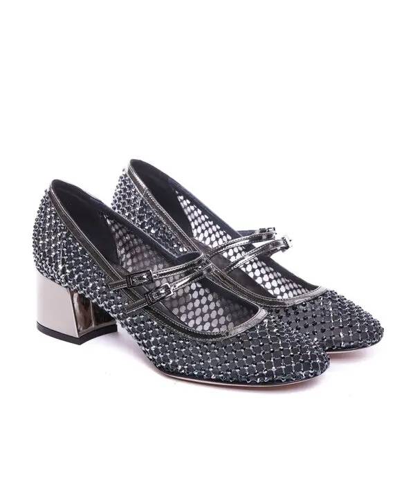LE SILLA Embellished Buckle Mary Jane Shoes