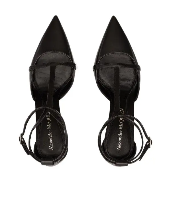 Alexander McQueen 90mm Leather Stiletto Pumps