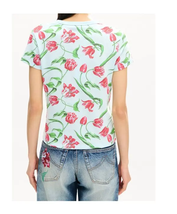 Kenzo Tulip Print Cotton T-shirt