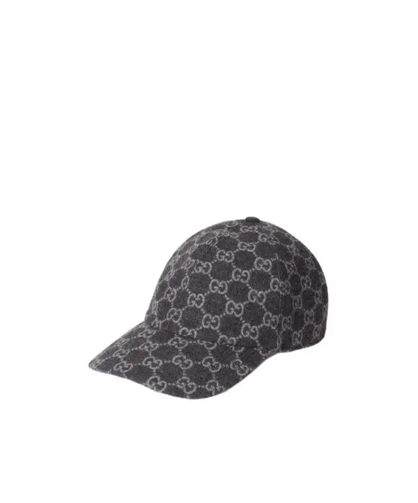Gucci Gg Monogrammed Baseball Cap - Dark Grey And Gray