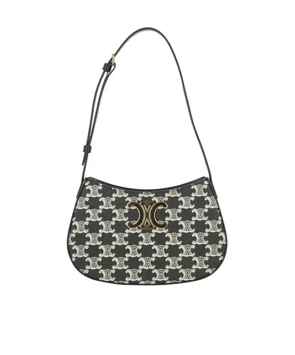 Celine Medium Tilly Bag In Triomphe Canvas