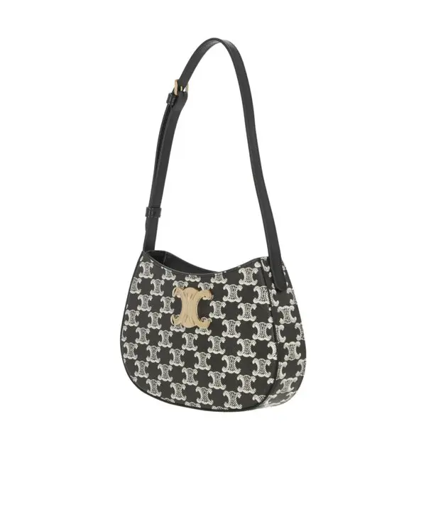 Celine Medium Tilly Bag In Triomphe Canvas
