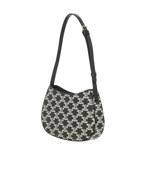 Celine Medium Tilly Bag In Triomphe Canvas