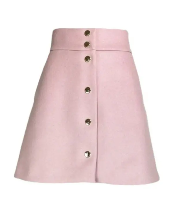 Red Valentino A-line Skirt With Button Detailing