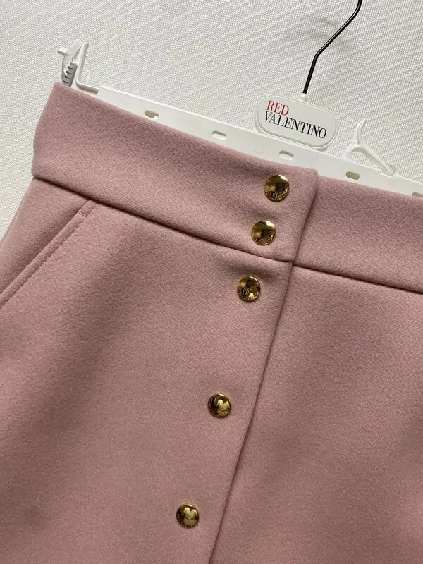 Red Valentino A-line Skirt With Button Detailing
