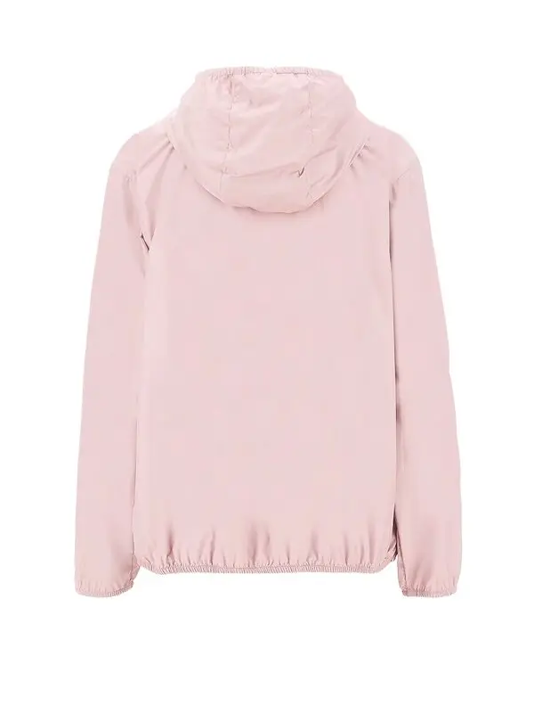 Moncler Logo Patch Hooded Jacket - Pink