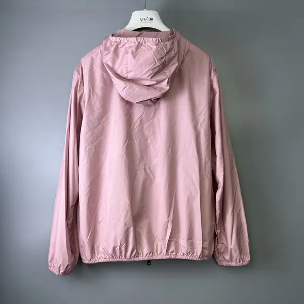 Moncler Logo Patch Hooded Jacket - Pink