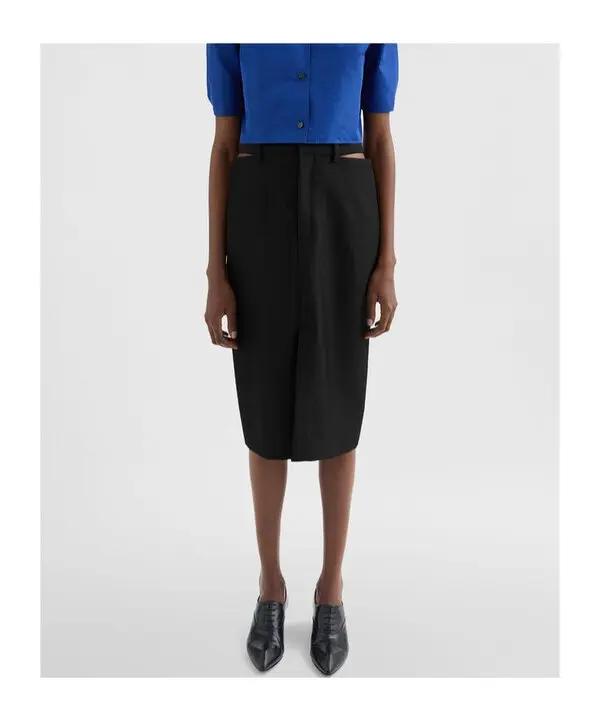 JIL SANDER Cut-out Mid-rise Skirt