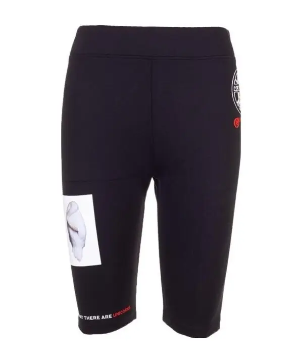 Burberry Montage Printed Cycling Shorts - Black