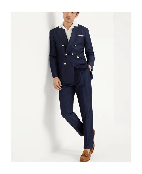 Brunello Cucinelli Double-breasted Jacket - Blue