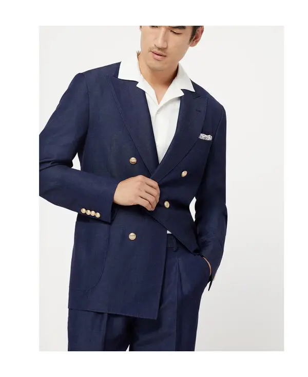 Brunello Cucinelli Double-breasted Jacket - Blue