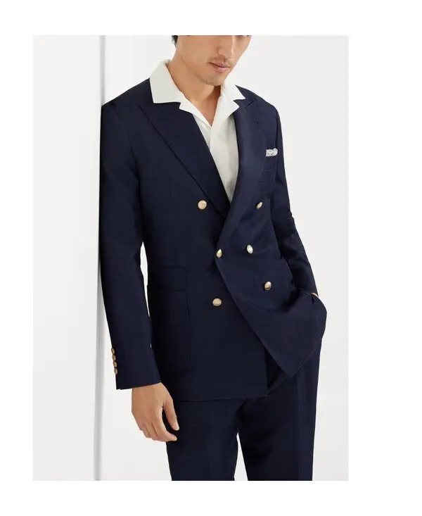 Brunello Cucinelli Double-breasted Jacket - Blue