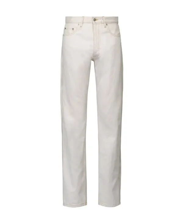 MAISON MARGIELA Mid-rise Straight-leg Jeans - White