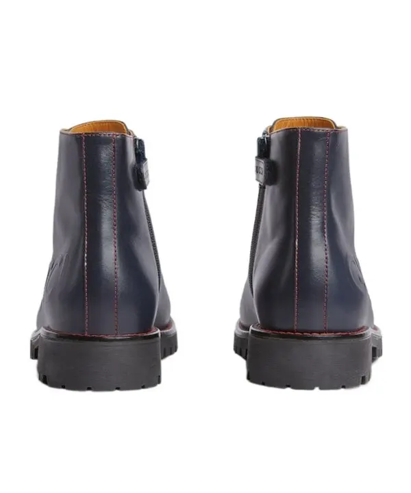 Gucci Logo-embossed Leather Boots