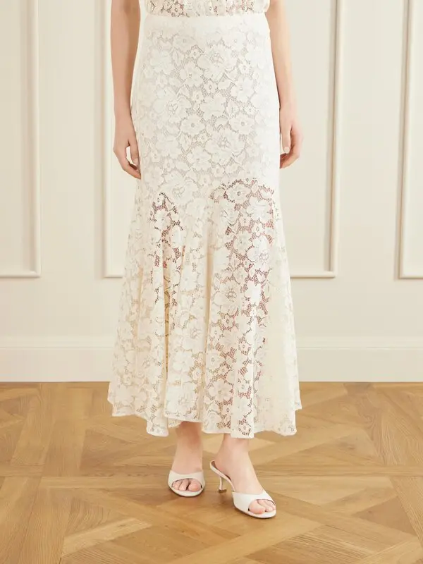 Rixo Lace Midi Skirt
