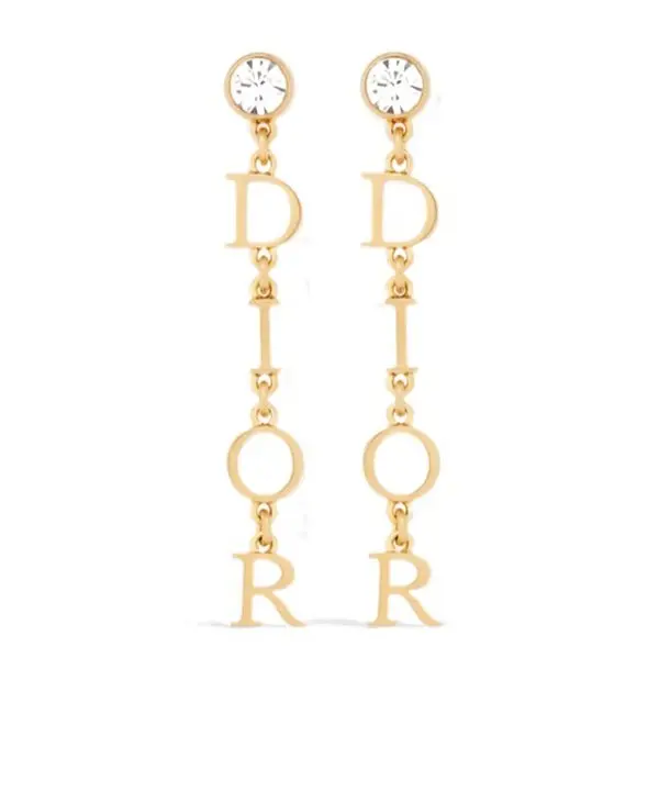 Dior Dioevolution Earrings With Crystal - Golden