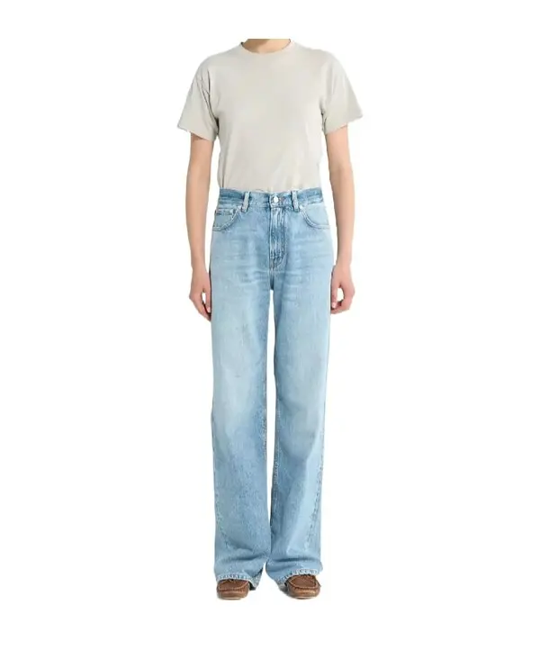 HAIKURE Classic Fit Straight Leg Jeans - Blue