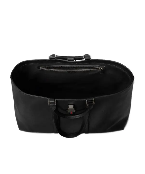 Gucci Large Web-trim Top Handle Bag - Black