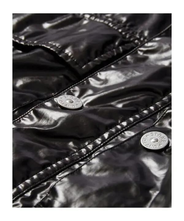 Stone Island Long Sleeve Jacket With Hidden Hood And Drawstring Hem