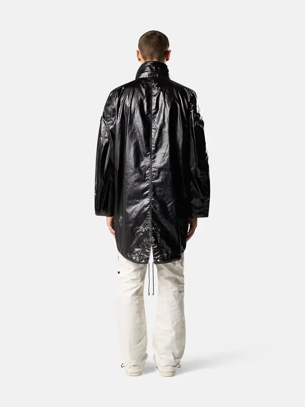 Stone Island Long Sleeve Jacket With Hidden Hood And Drawstring Hem