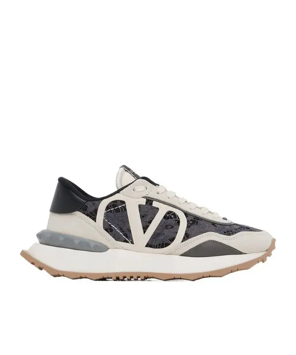 Valentino Garavani Lacerunner Lace-up Sneakers - Grey