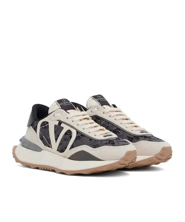 Valentino Garavani Lacerunner Lace-up Sneakers - Grey