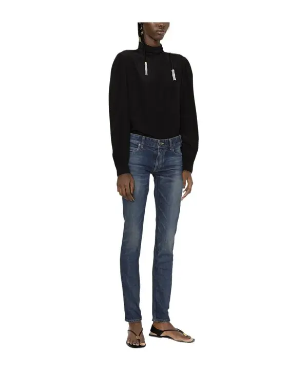 Celine Skinny Jeans In Dark Wash Denim