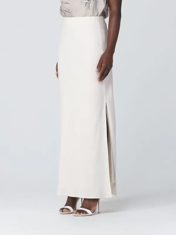Brunello Cucinelli Side Slit Midi Skirt - No