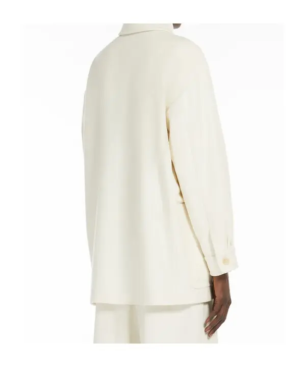 Max Mara Eligio Single-breasted Coat - White