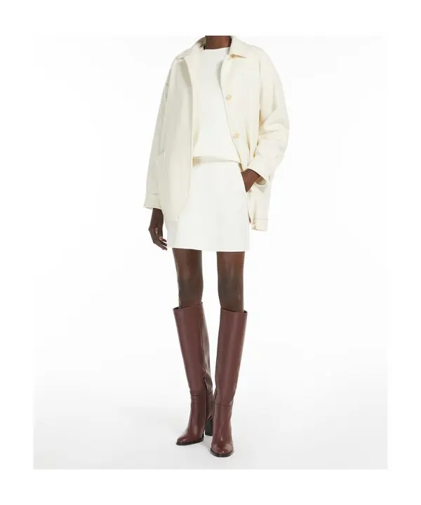 Max Mara Eligio Single-breasted Coat - White