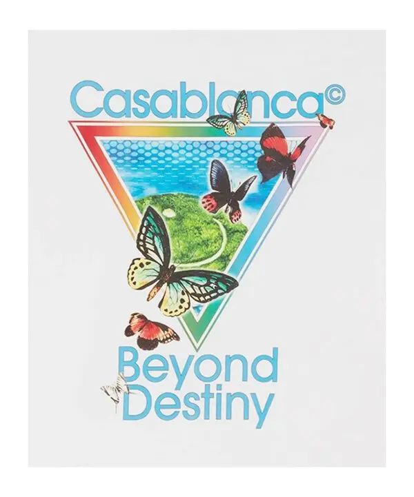 Casablanca Tennis Club Beyond Destiny Short Sleeve T-shirt - Brightwhit