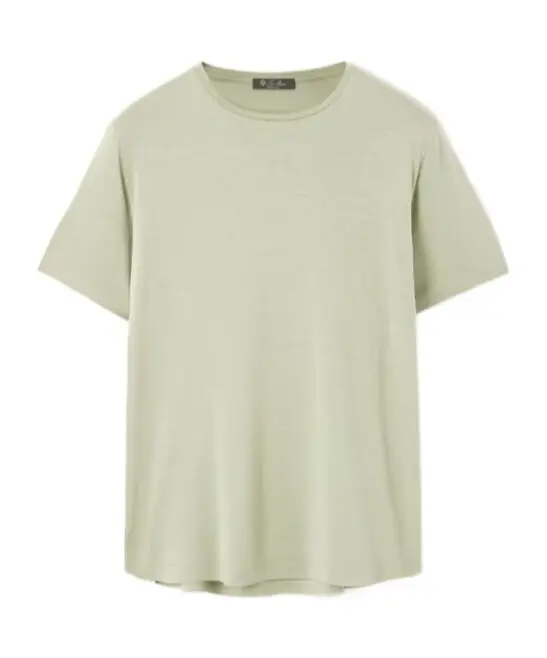 Loro Piana Open-necked Black Shirt - Green