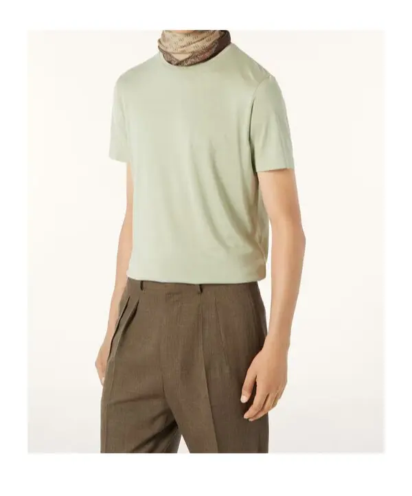 Loro Piana Open-necked Black Shirt - Green