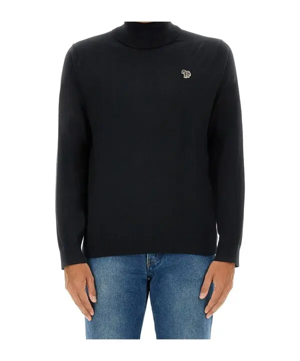 Paul Smith Zebra Badge Roll Neck Jumper