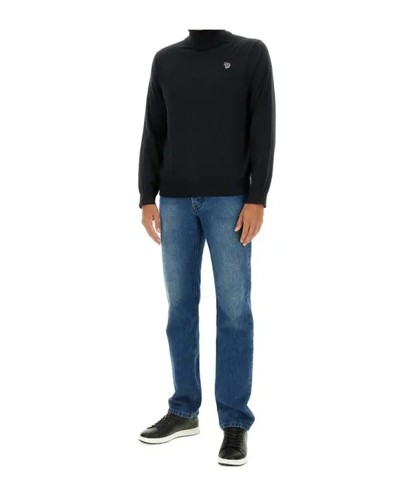Paul Smith Zebra Badge Roll Neck Jumper