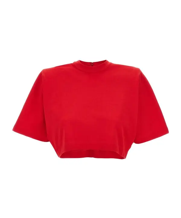 Pinko Crewneck Cropped T-shirt