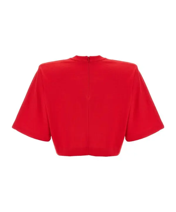 Pinko Crewneck Cropped T-shirt