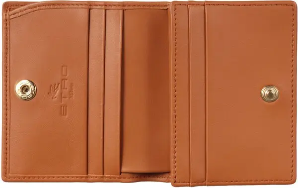 Etro Logo Plaque Bi-fold Wallet
