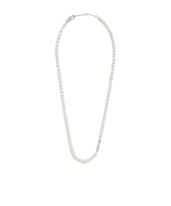 Celine San Onofre Pearl Necklace - Ivory/silver